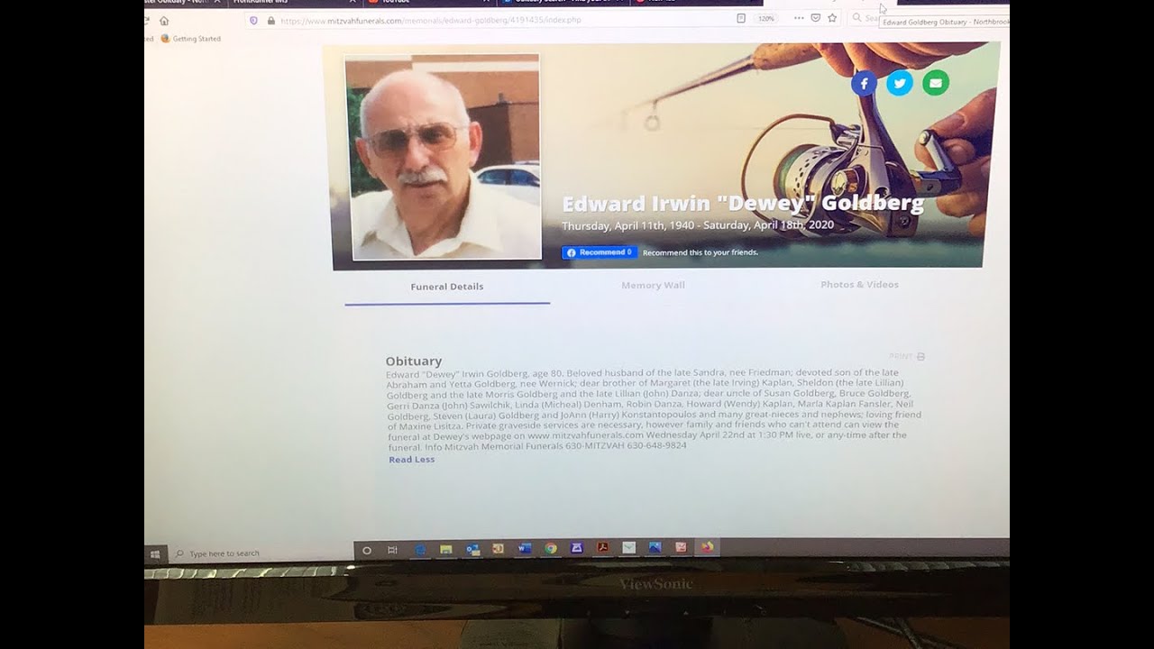 Edward Irwin “Dewey” Goldberg - YouTube