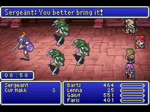 Final Fantasy V Advance - Escaping from Karnak Castle - YouTube