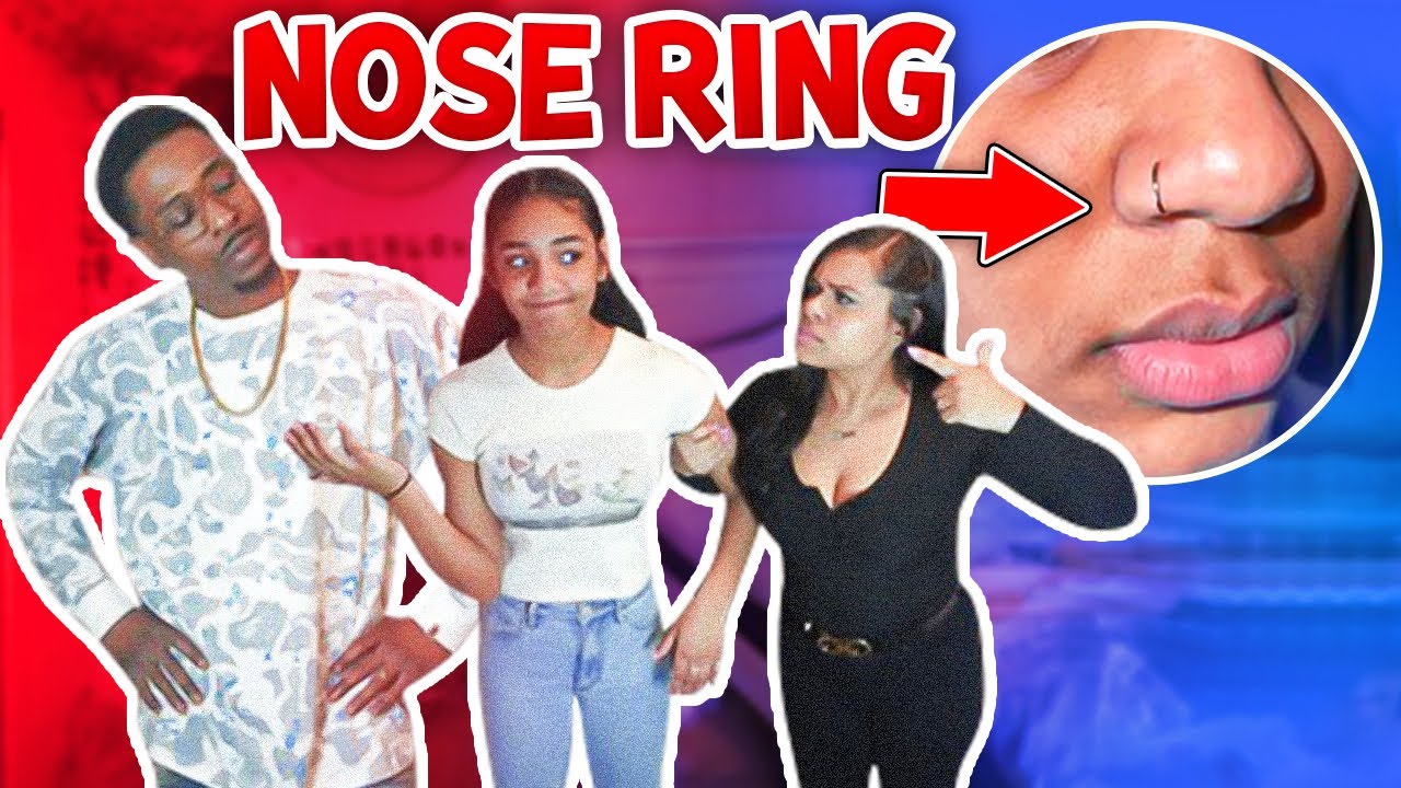 I GOT MY NOSE PIERCED PRANK | PRANK ON MY MOM | PIERCING PRANK - YouTube