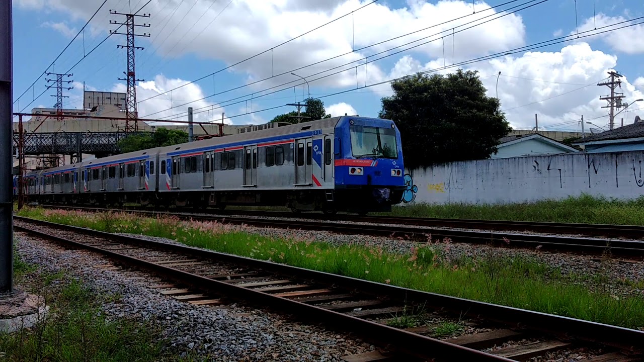 CPTM Serie 3000 Siemens passando na Linha 10 Turquesa - YouTube
