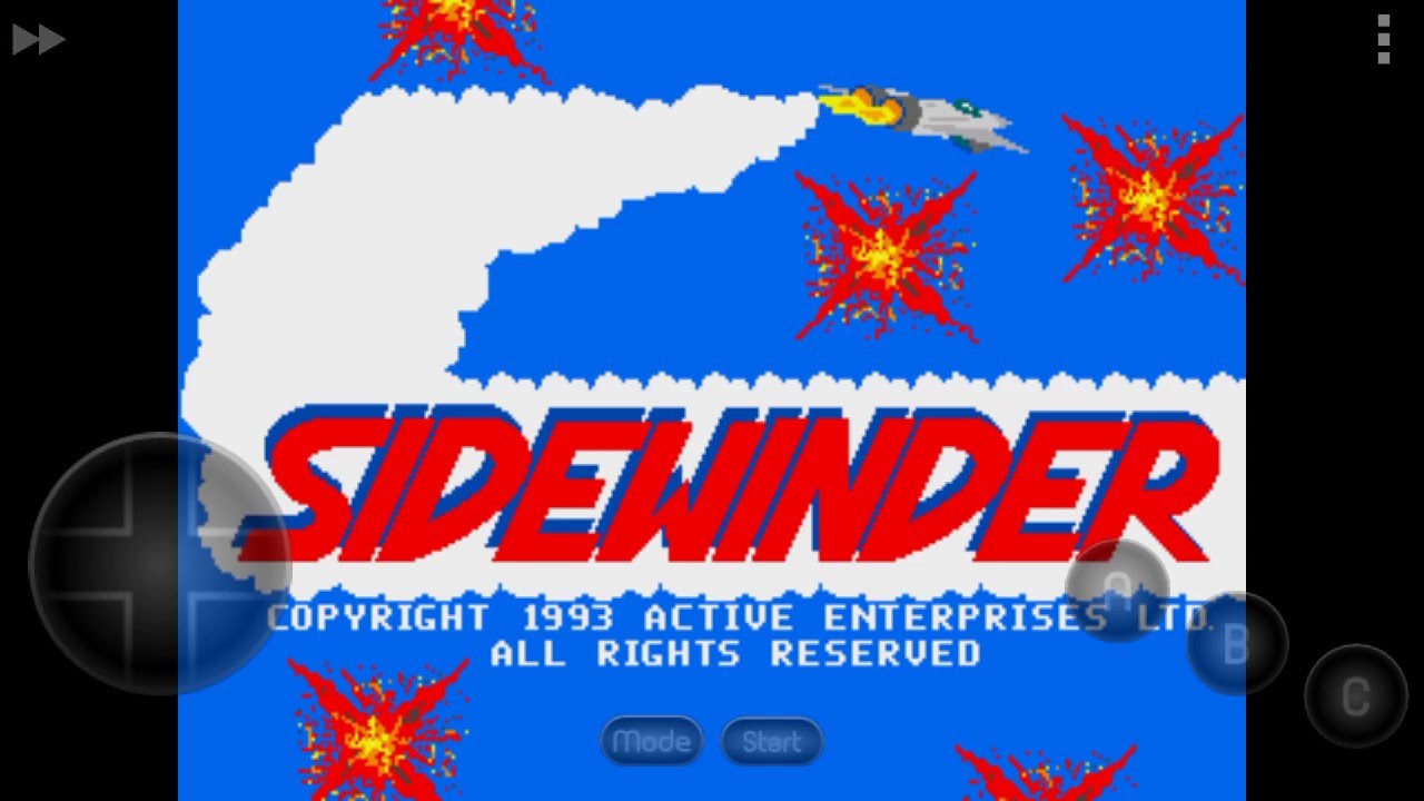 Sidewinder fighter jet game on Sega Genesis gameplay and review - YouTube