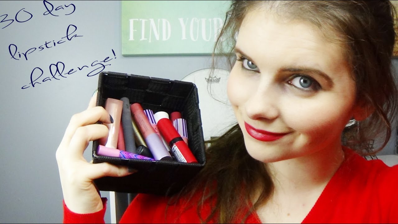 30 Day Lipstick Challenge! - YouTube