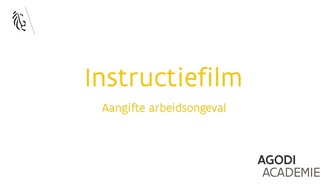 Instructiefilm e-formulier aangifte Arbeidsongevallen - YouTube
