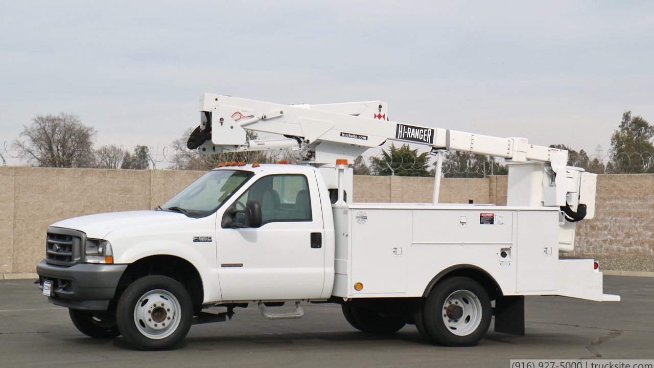 2004 Ford F550 Terex Hi-Ranger TL 36P 41' Bucket Truck - YouTube