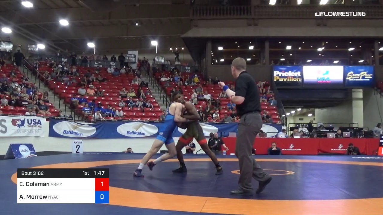67 Kg Semis Ellis Coleman Army WCAP Vs Austin Morrow NYAC - YouTube
