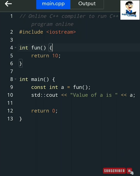 Assigning Variable Value Using Function In Tamil Happycoding C Programming Variable Tamil 
