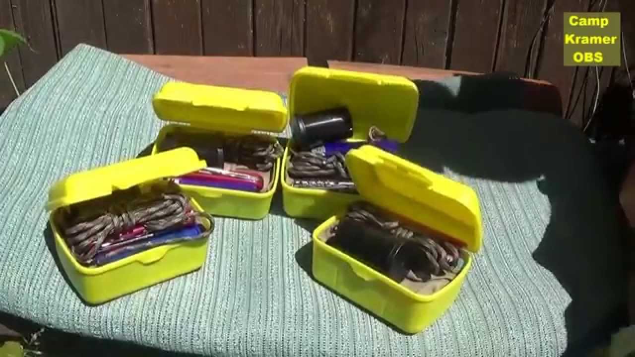 Prepper Tip: mini survival kit EDC box - minimal - YouTube