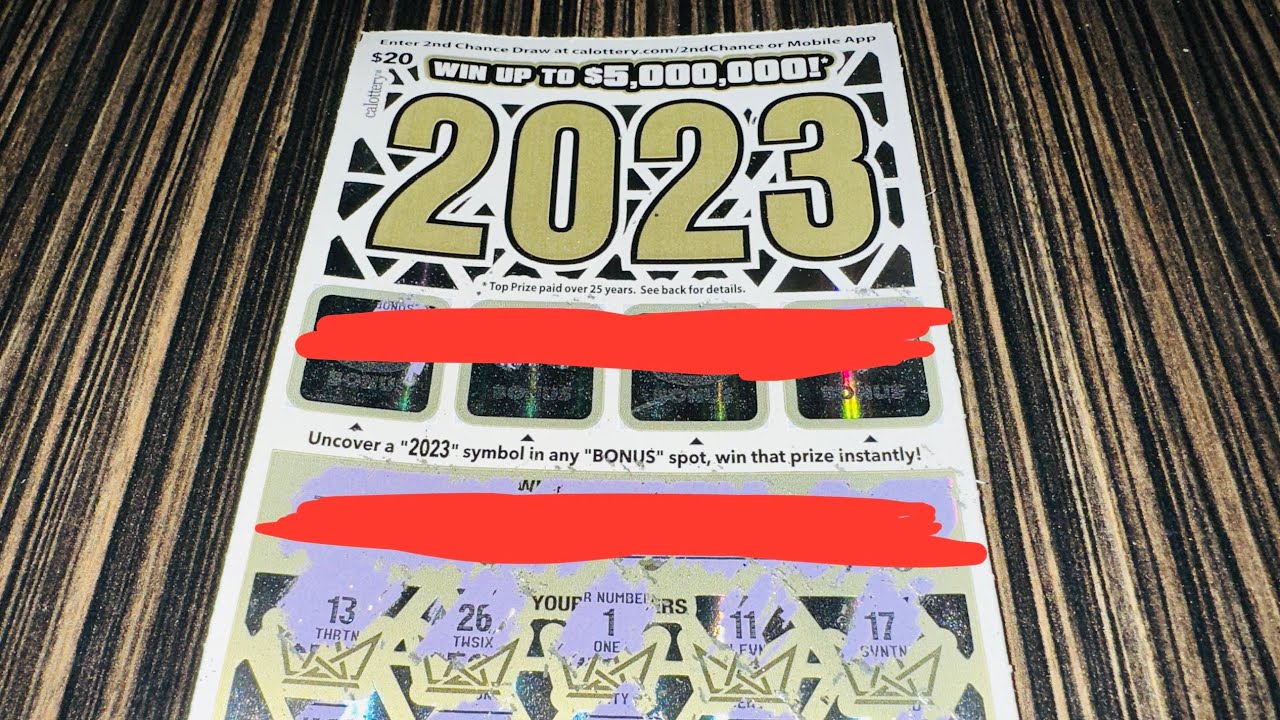 ANOTHER SHOT OF THE $20 (2023) CALIFORNIA LOTTERY SCRATCHERS SCRATCH ...