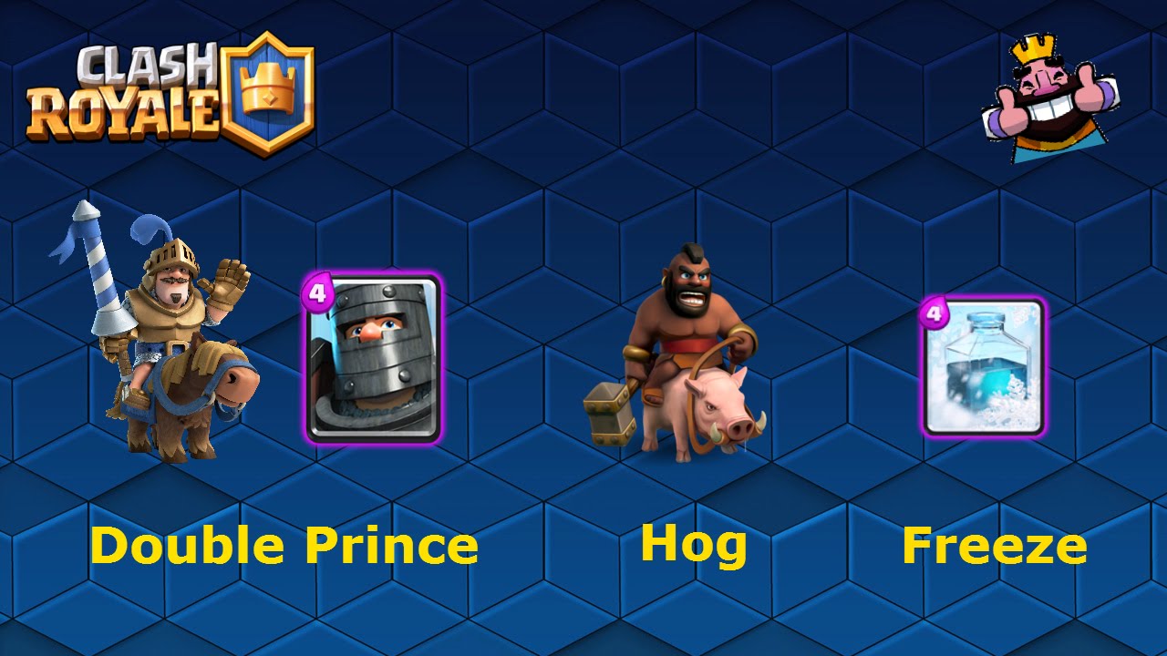 Clash Royale - Double Prince Hog Freeze - YouTube