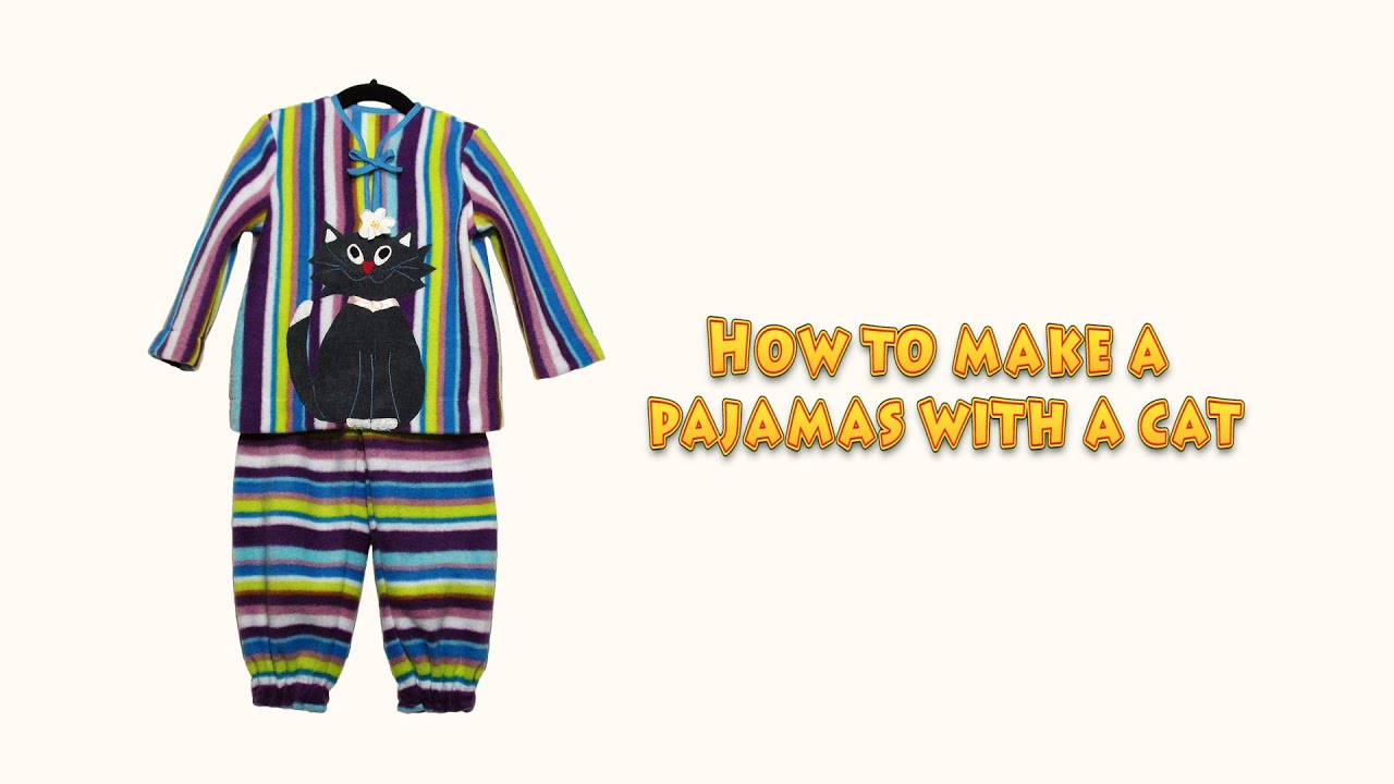 How to make a pajamas with a cat - DIY sewing project - #25 - YouTube
