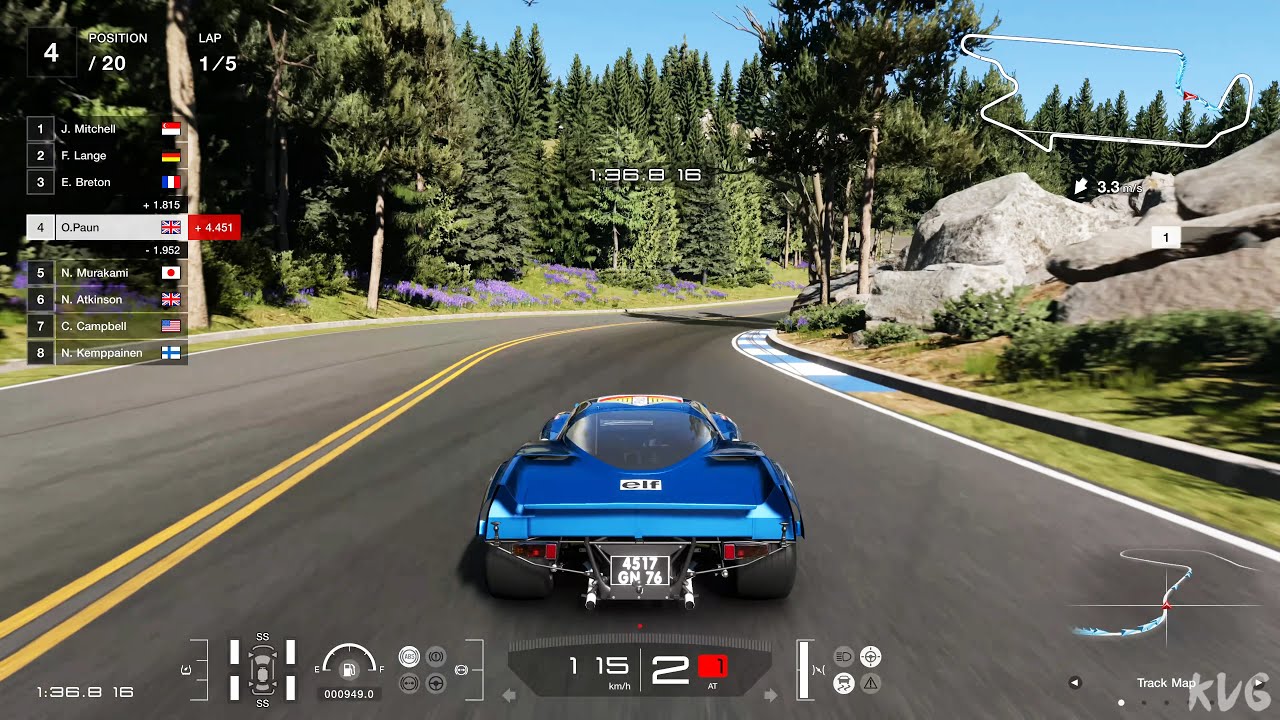 Gran Turismo 7 - Trial Mountain Circuit Reverse - Gameplay (PS5 UHD ...