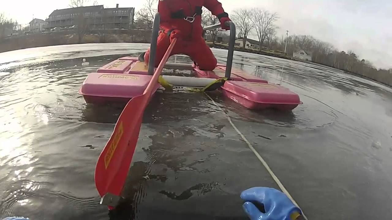 Ice/Cold Water Rescue Training: Hope Valley-Wyoming Fire Dept. Part 1 ...