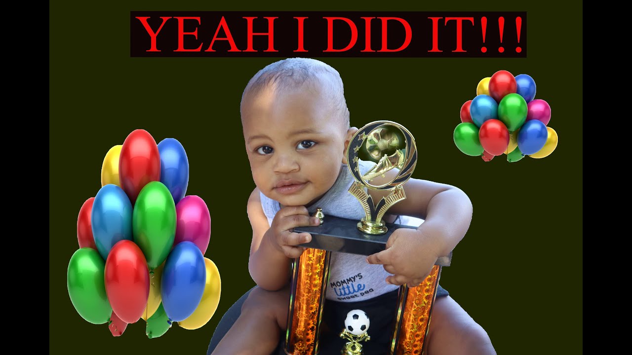 yeah, he did it!!! ishoba can walk by himself. - YouTube