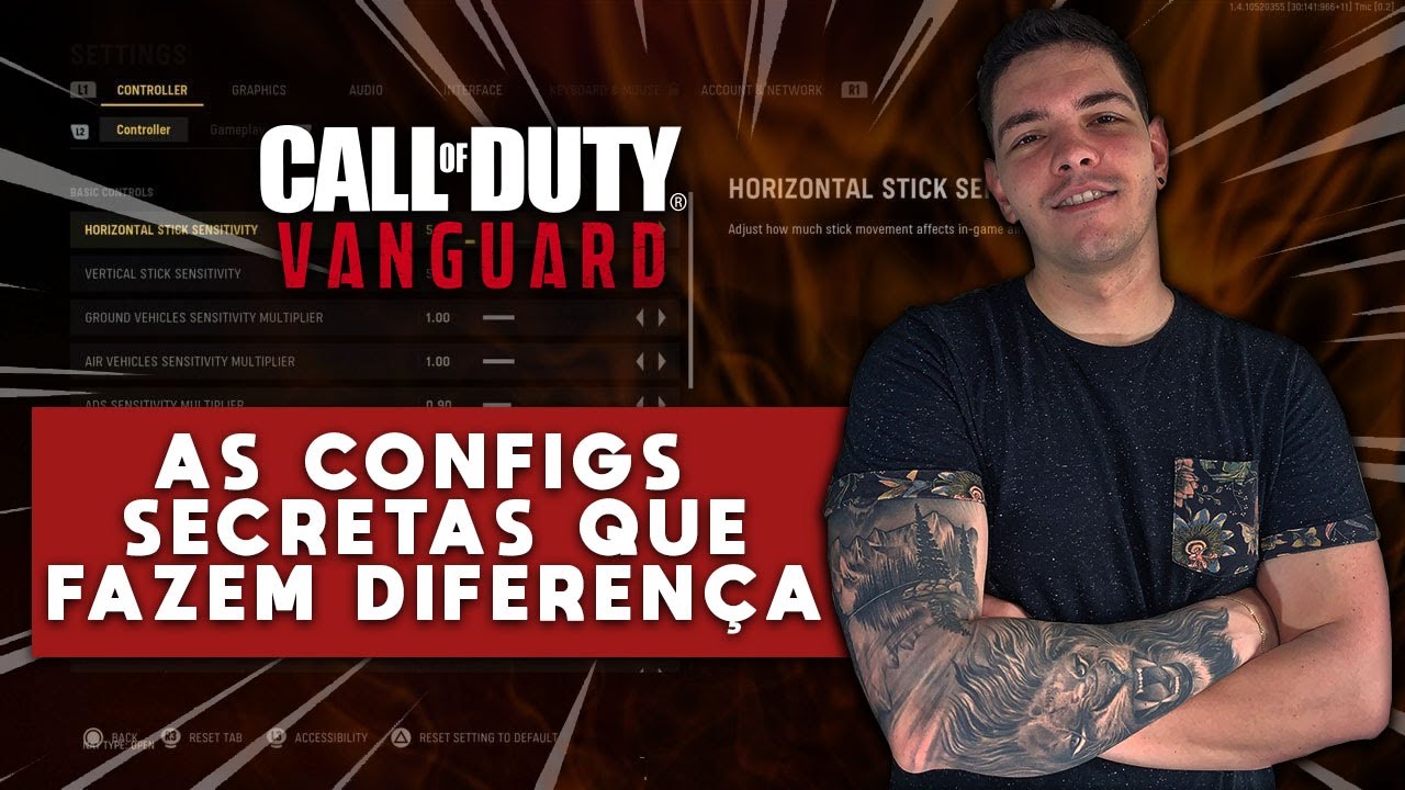 AS MELHORES CONFIGURAÇÕES PARA O COD VANGUARD ! MUITA CONFIG NOVA ...