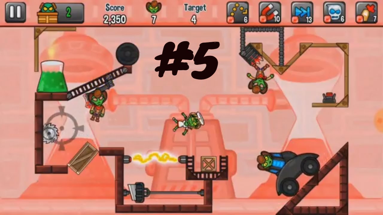 Zombie Ragdoll Walkthrough Laboratory 5 Levels 81 - 100 Impale Zombies ...