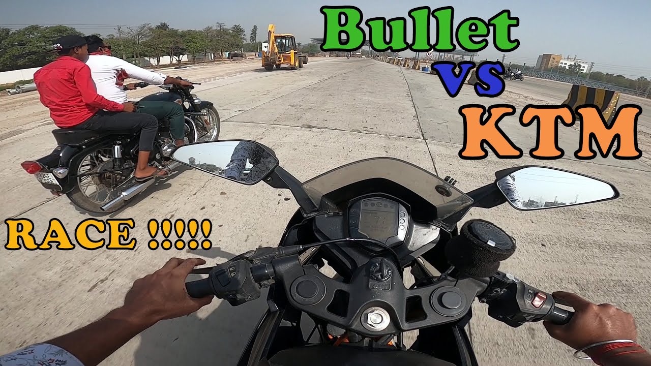 BULLET VS KTM RC390 | He wanted to race so I did | BIKERSUKHI - YouTube