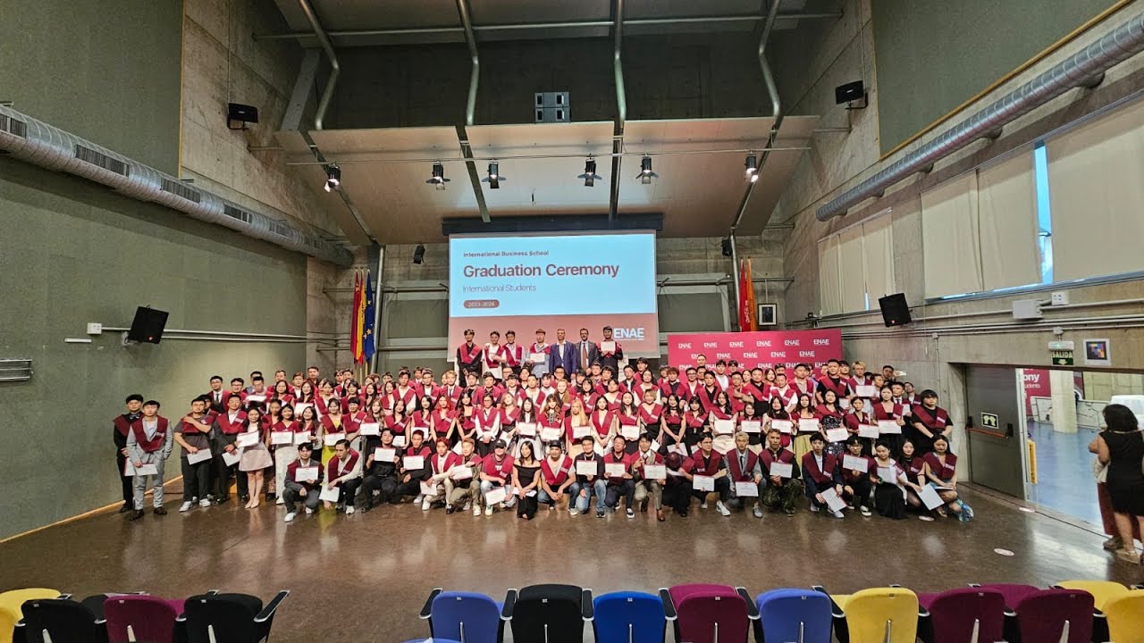 Graduation ENAE Business School Ceremony Chinese Students - YouTube