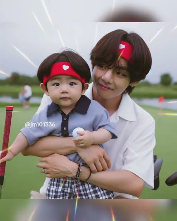 BTS👨‍👧🤯💓V Handsome Fathers an Beautiful Son💓😱Look#bts#jk#v#jimin#suga# ...