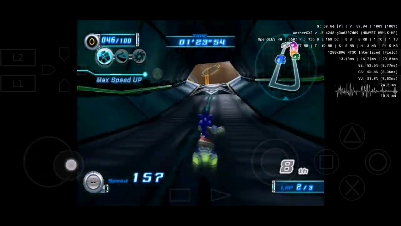 Honor 9x pro,AetherSX2-Sonic Riders: Zero Gravity gameplay at 2x with ...