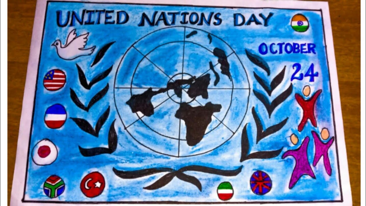 UN DAY POSTER MAKING,UN DAY POSTER,UNITED NATIONS DAY POSTER,UN DAY ...