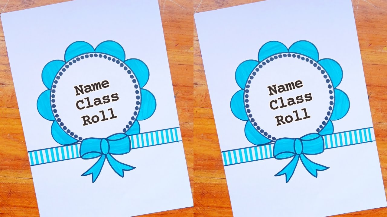 Beautiful Blue Border Design || Project work Design || project Design ...