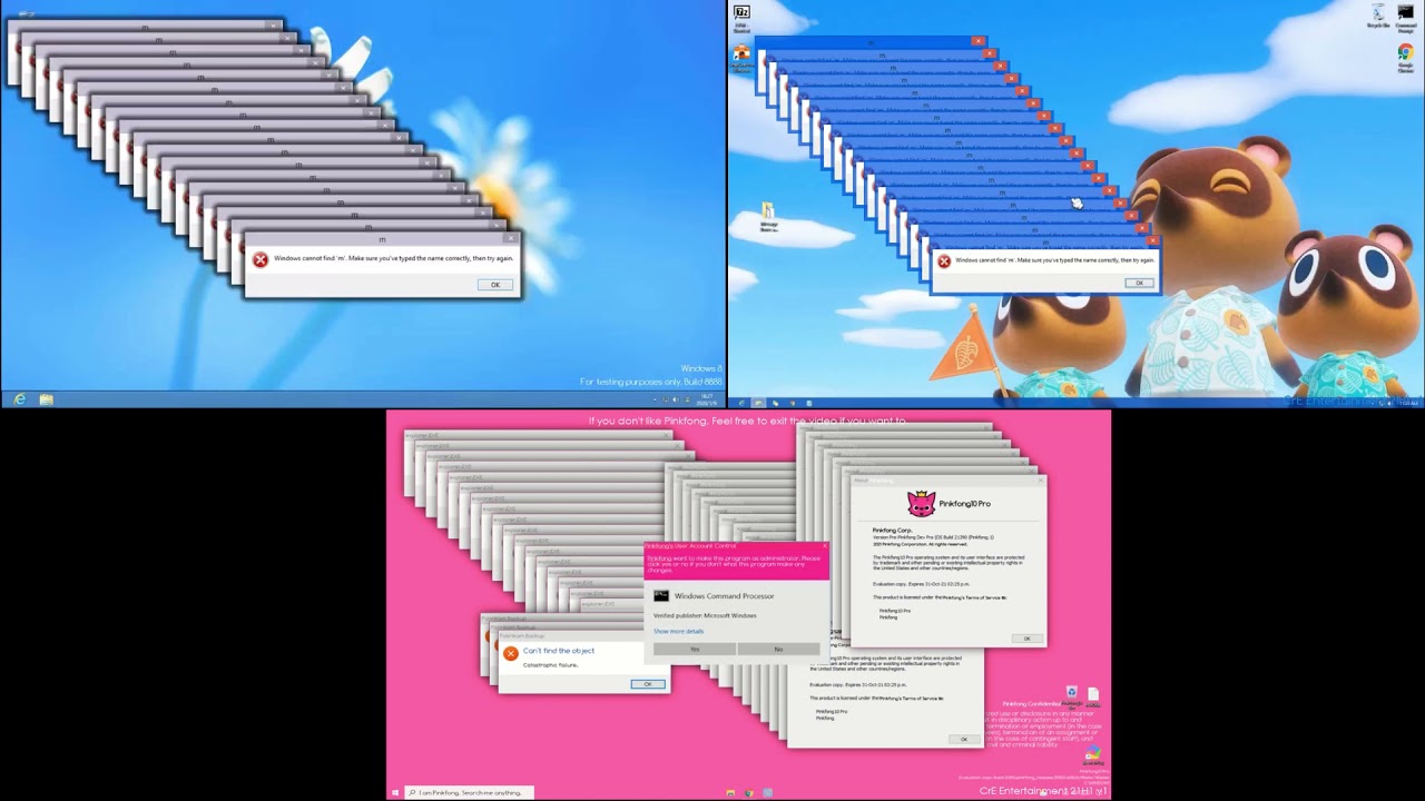 CrE Entertainment 21H1 v1 windows crazy error battle - YouTube