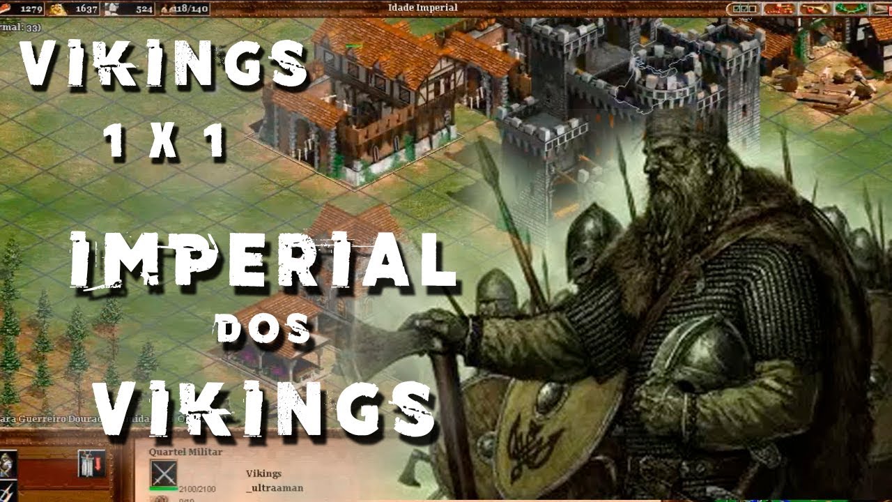 Age Of Empires 2 - Imperial de vikings - ARENA 1 X 1 - AoE2 PT-BR - YouTube