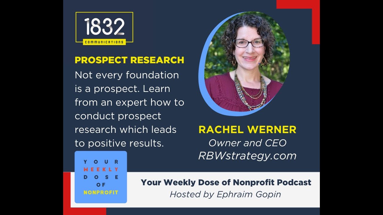 Prospect Research with Rachel Werner - YouTube
