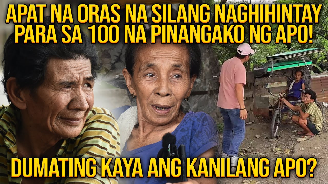 APAT NA ORAS NA SILANG NAGHIHINTAY SA KANTO PARA SA 100 NA PINANGAKO NG ...