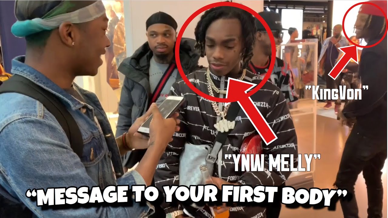 YNW MELLY FT KING VON MESSAGE TO YOUR FIRST BODY?! PUBLIC INTERVIEW ...