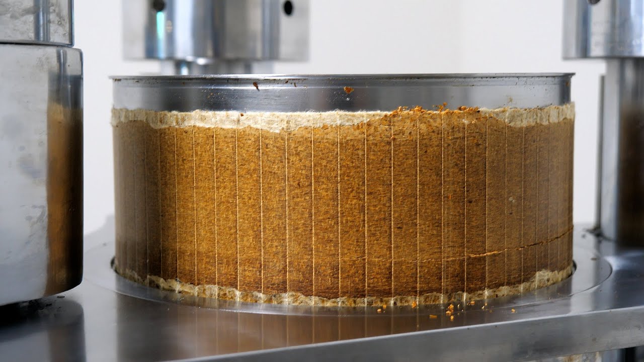 The process of making sesame oil. Sesame oil factory in Korea. - YouTube