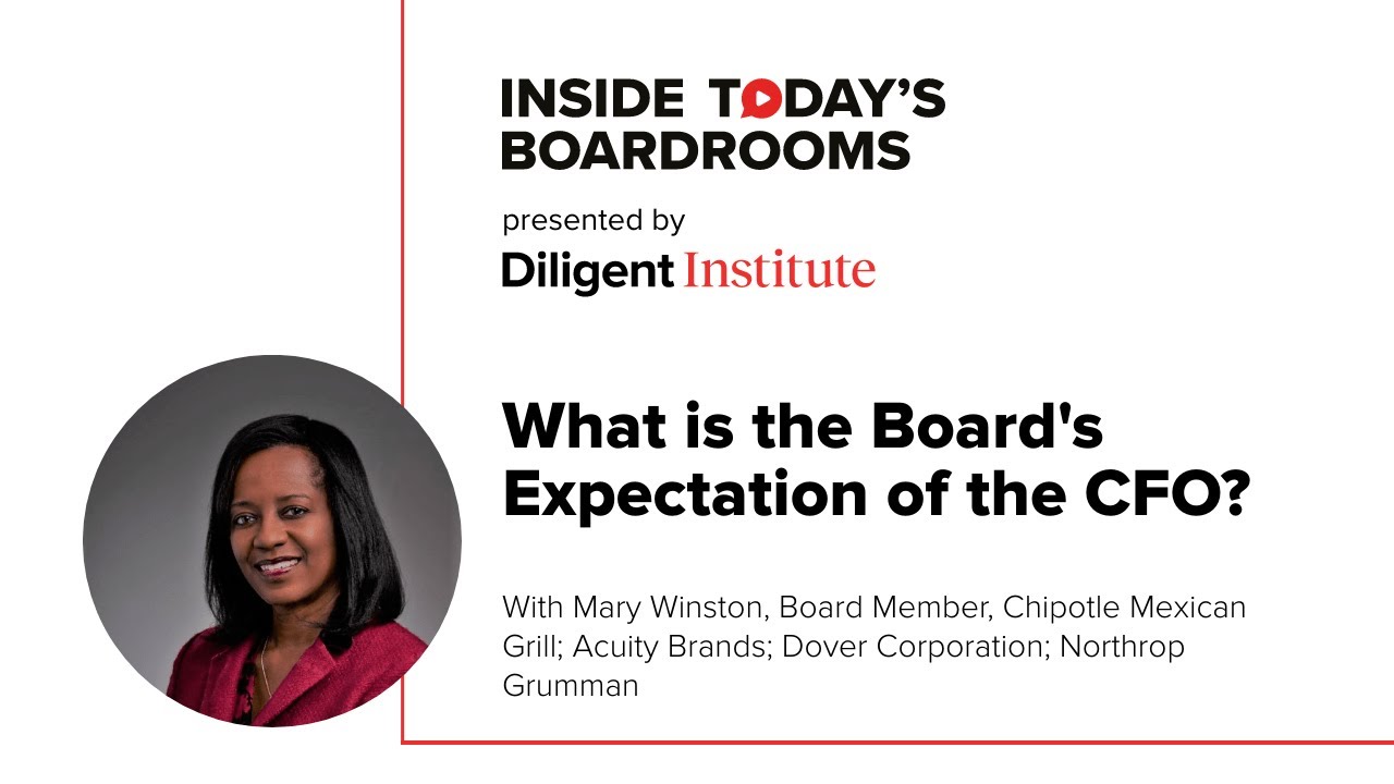 What is the Board's Expectation of the CFO? - YouTube