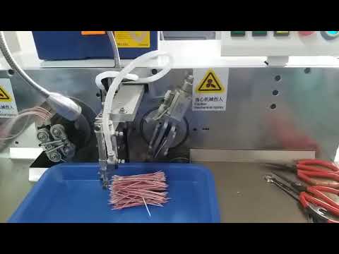 Fully Automatic single core wire cable cutting, striping,twisting and ...