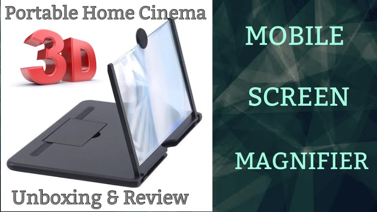 Mobile Screen Magnifier I Portable Home Cinema I 12 Inch Screen ...