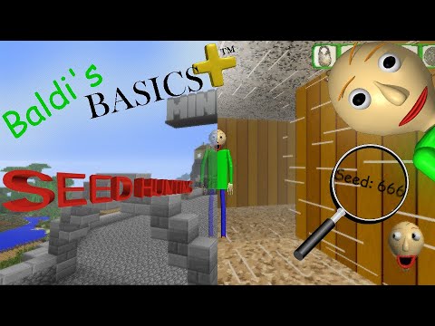 Seed Hunting in Baldi's Basics Plus & Minecraft - YouTube