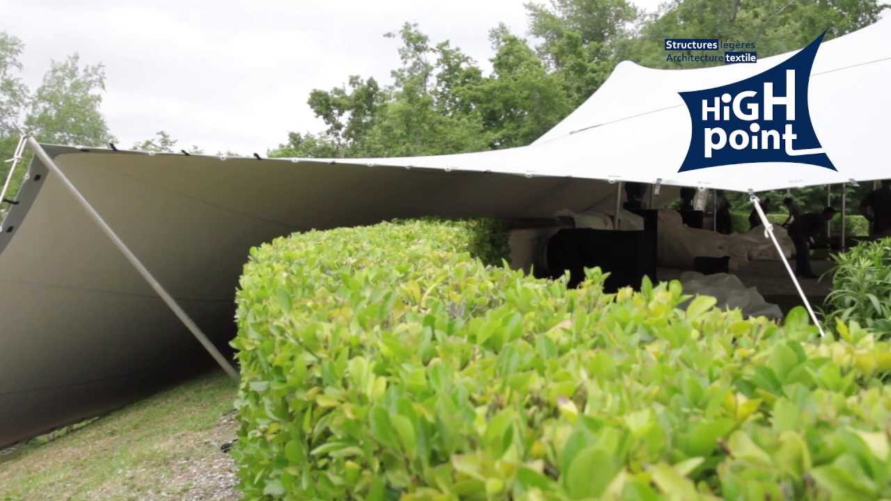 High Point instruction film large stretch tent - YouTube