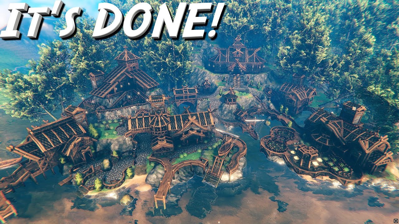 Valheim Full Village Tour - YouTube