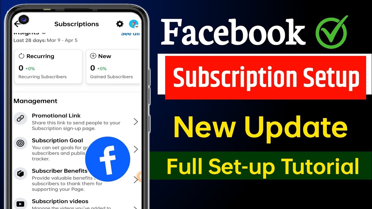Facebook Subscription Setup | Facebook Subscription Feature Enable ...