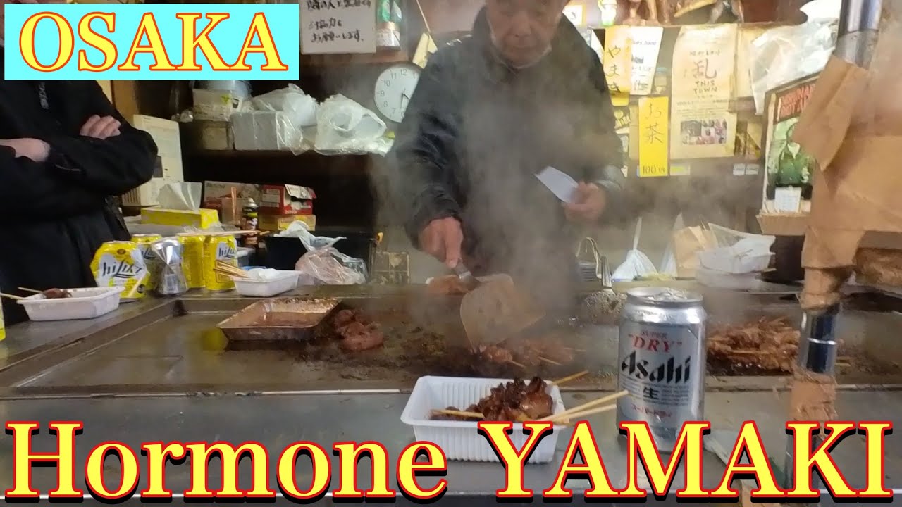 🇯🇵Nishinari Osaka / Teppanyaki hormone Yamaki / Old Style OSAKA Street ...