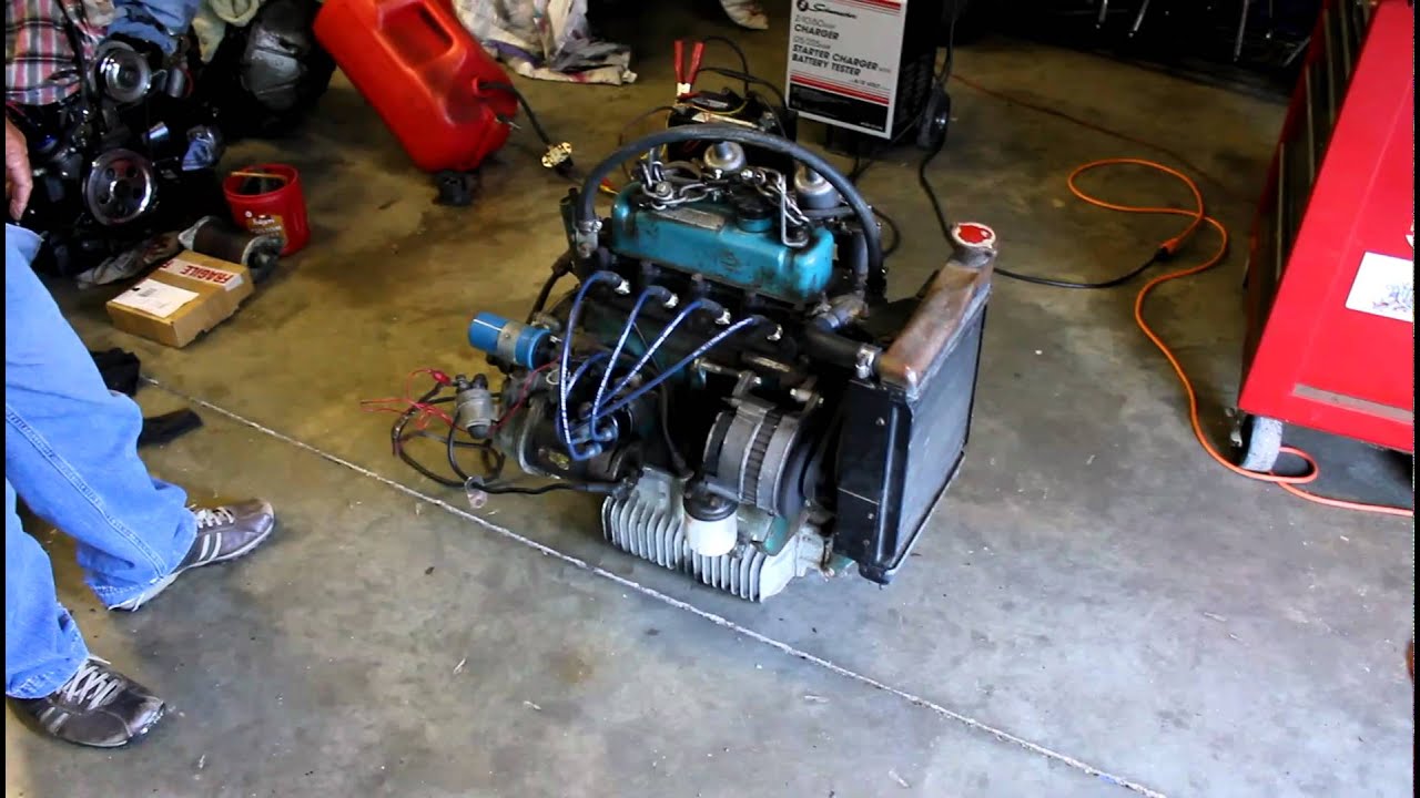 My Mini Engine After we got it Running!! - YouTube