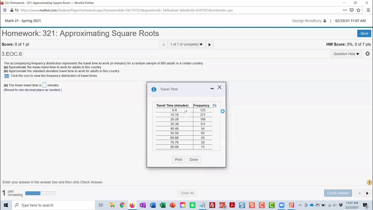 Mean & Standard Deviation from a Frequency Distribution (StatCrunch) - YouTube