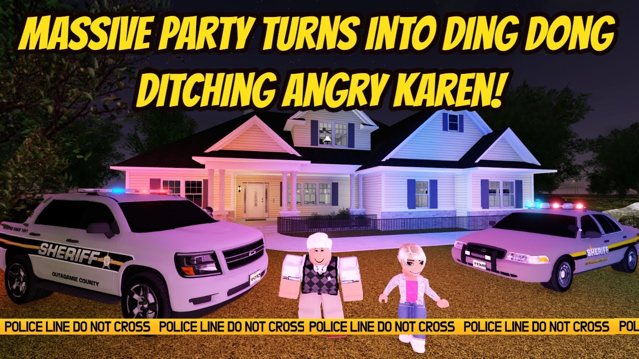 Greenville, Wisc Roblox l Massive HOUSE PARTY Ding Dong Ditching ...
