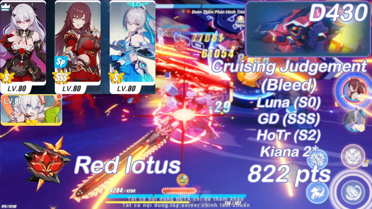 Red lotus D430 - Cruising Judgement (Bleed) [822] - Luna (S0) GD HoTr ...