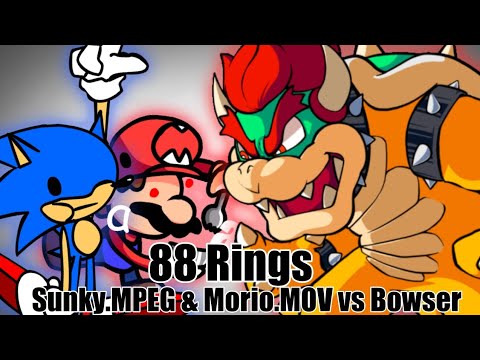 FNF | 88 Rings but Bowser vs Sunky.MPEG and Morio.MOV Sings it! - YouTube