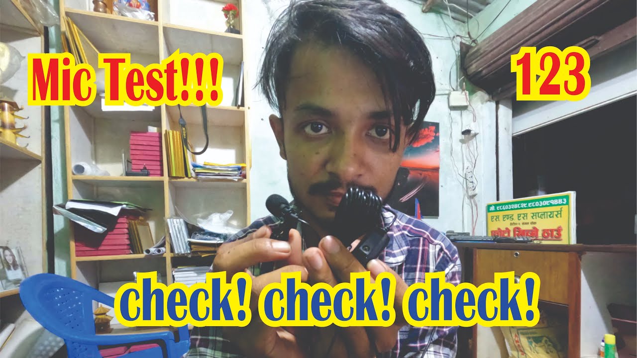 Boya mic test 123. check! check! check!. #youtube #htdvlog #subscribe # ...