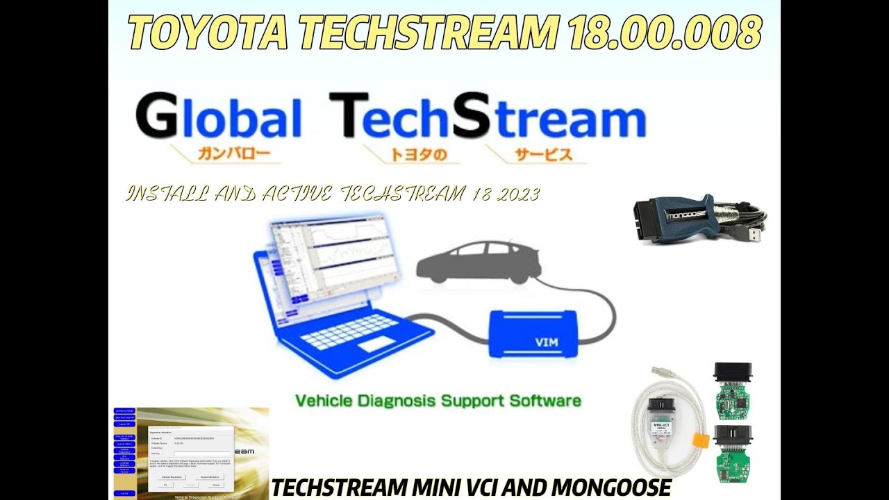 Install Toyota Techstream 18.00.001 software - YouTube
