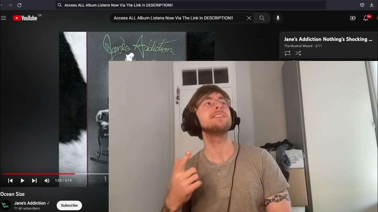 Janes Addiction - Ocean Size Reaction & First Time Listen - YouTube