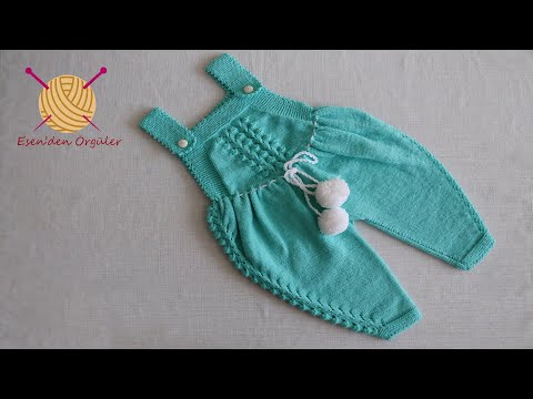 Şalvar Model Askılı Bebek Tulum Yapımı (part 1)