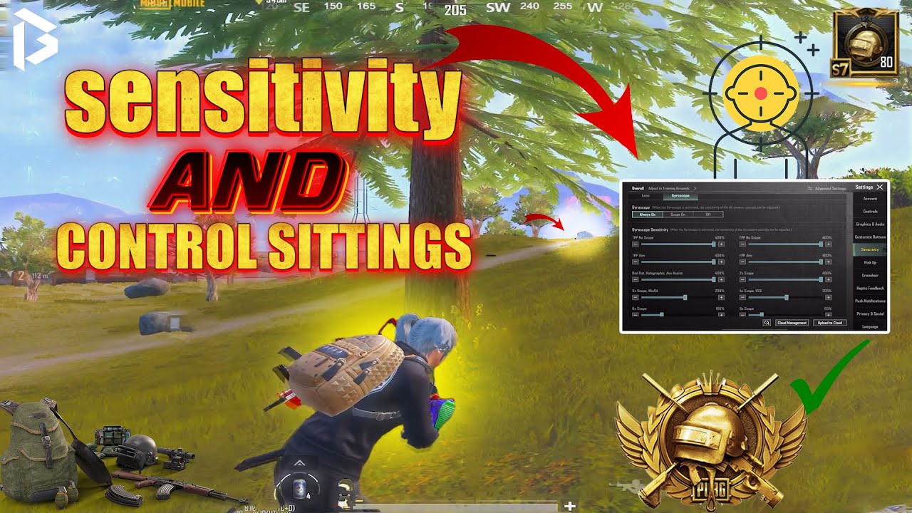 PUBG MOBILE!🔥BEST SENSITIVITI AND CONTROL SETTINGS😍 Ipad Pro 90 FPS ...