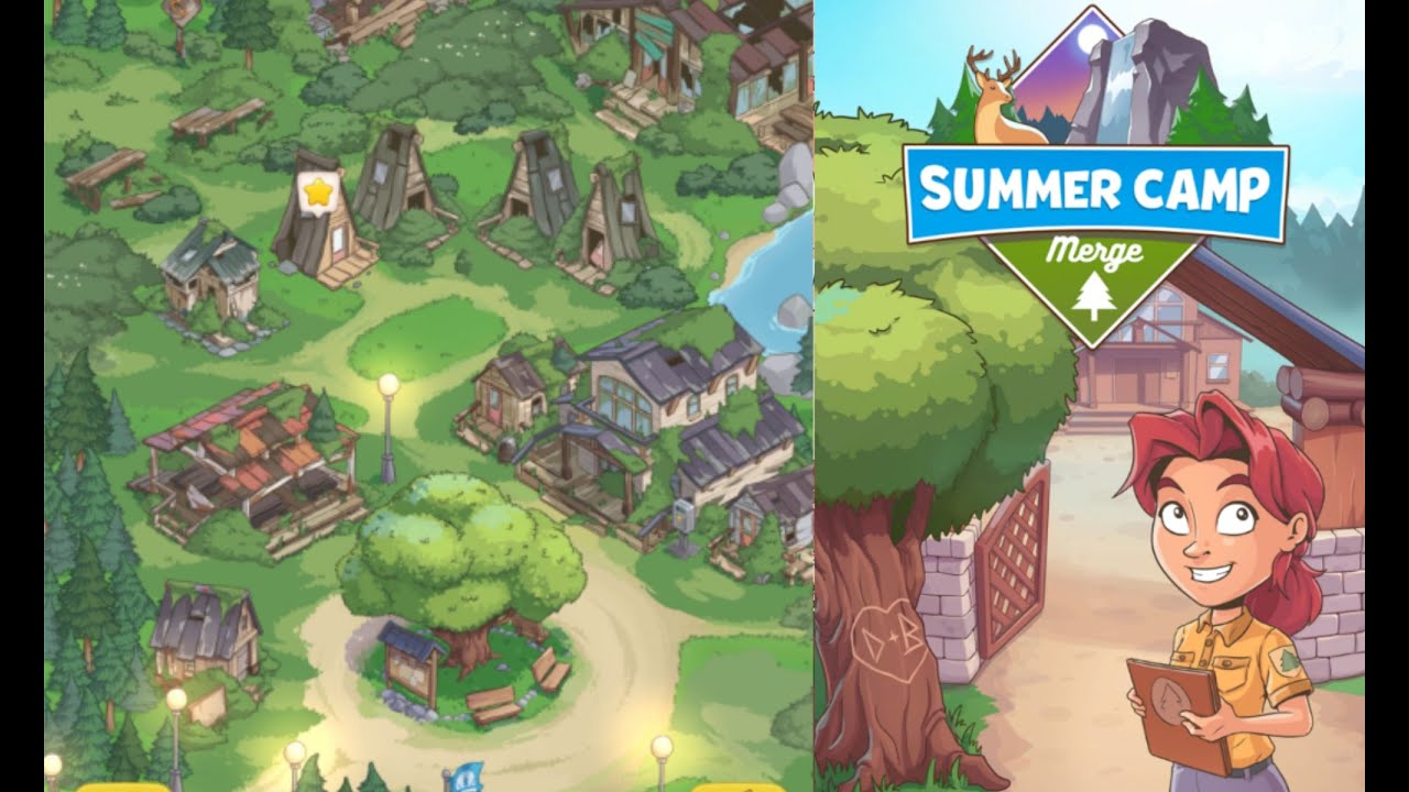 Summer Camp Merge | Level 1 - 4 Part 1 🌲🌳 - YouTube